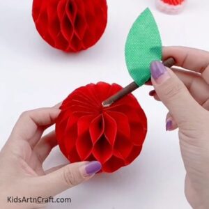 Easy Paper Origami 3D Apple Craft Tutorial For Kids - Kids Art & Craft