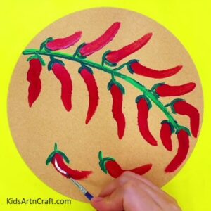 Easy Red Chilies Painting Tutorial For Beginners - Kids Art & Craft