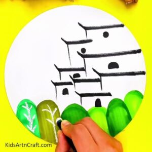 Easy Town Landscape Step-by-step Drawing For Kids - Kids Art & Craft