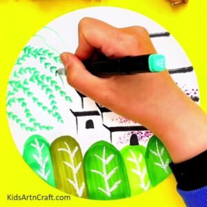 Easy Town Landscape Step-by-step Drawing For Kids - Kids Art & Craft