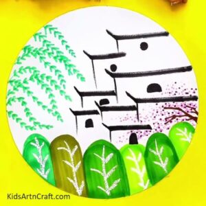 Easy Town Landscape Step-by-step Drawing For Kids - Kids Art & Craft
