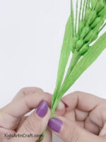 Easy Wheat Craft Using Crepe Paper For Beginners - Kids Art & Craft