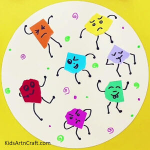 Emotion Shapes Craft Step-by-step Tutorial For Kids - Kids Art & Craft