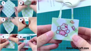 Cute Mini Paper Origami Bags Craft Step by Step Tutorial For kids ...