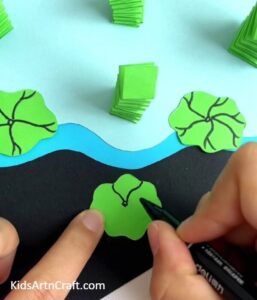 Easy Frog And Lotus Pond Paper Craft Tutorial For Beginners - Kids Art ...