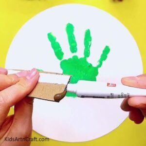 Handprint Plant Pot Painting Step by Step Instructions - Kids Art & Craft