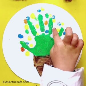 Handprint Plant Pot Painting Step by Step Instructions - Kids Art & Craft