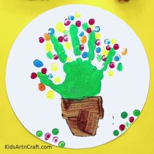 Handprint Plant Pot Painting Step by Step Instructions - Kids Art & Craft