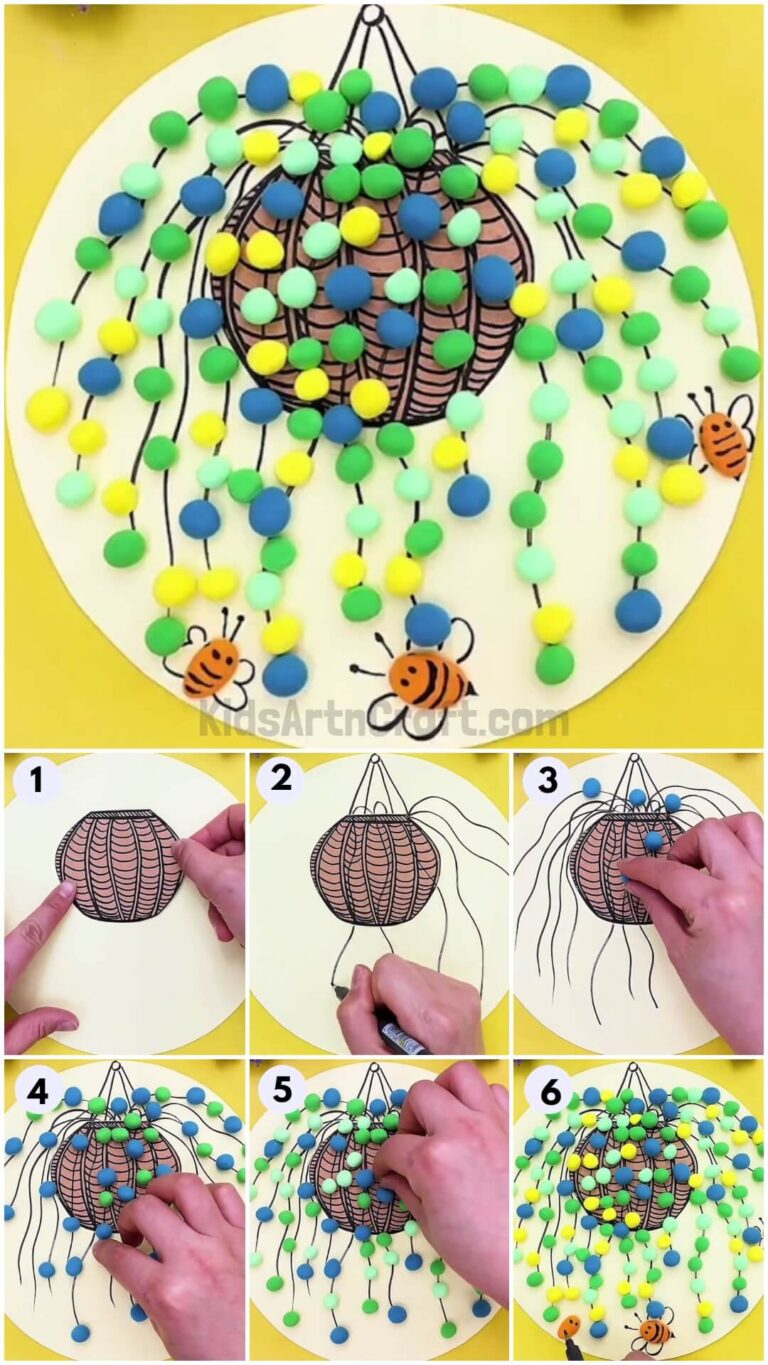 Hanging Plant Pot Clay Craft Tutorial For Kids - Kids Art & Craft