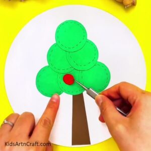 How to Make Apple Tree Craft Tutorial For Beginners - Kids Art & Craft