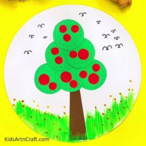 How to Make Apple Tree Craft Tutorial For Beginners - Kids Art & Craft