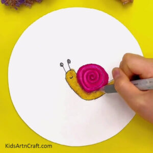 How To Make Snails Scenery Sketch Pen Painting Tutorial For Kids - Kids ...