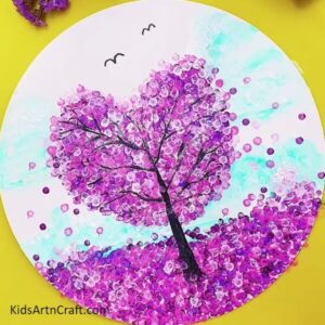 Love Cherry Blossom Tree Painting Tutorial For Kids - Kids Art & Craft