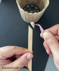 Beautiful DIY Popsicle Sticks Pencil Stand Craft Tutorial - Kids Art & Craft