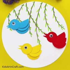 Pretty Paper Flying Birds Craft Step-by-step Tutorial For Kids - Kids ...