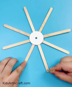 DIY Recycled Sticks And Bottle Caps Ferris Wheel Craft Tutorial For ...
