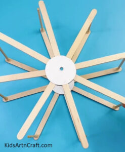 DIY Recycled Sticks And Bottle Caps Ferris Wheel Craft Tutorial For ...