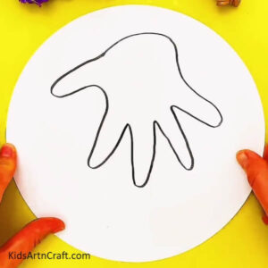 Santa Drawing From Hand Outline Step by Step Tutorial - Kids Art & Craft