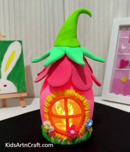 Beautiful Tinker Bell House Craft Using Plastic Bottle And Super Clay ...