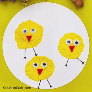 How To Make Clay Chick Craft Step by Step Tutorial - Kids Art & Craft