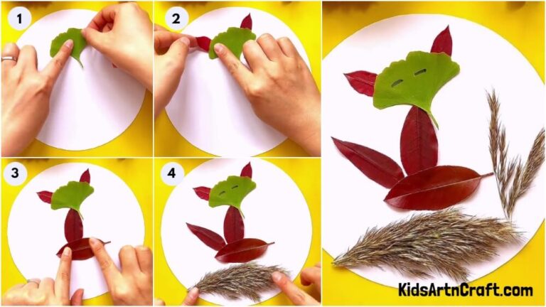 Unique Leaves Fox Craft Making Tutorial For Beginners - Kids Art & Craft
