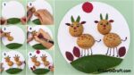 Walnut Deer Craft Using Leaves Step By Step Tutorial - Kids Art & Craft
