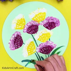 Watercolor Drawing Of Flowers And A Butterfly For Kids - Kids Art & Craft