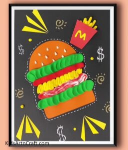 McDonald's Burger And Fries Paper And Clay Craft Tutorial For Kids ...