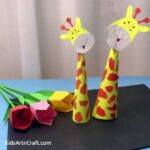 Cone-Shaped Giraffe Paper Decoration Craft For Kids - Kids Art & Craft