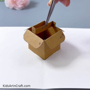 DIY Cardboard Box Flower Pot Craft Tutorial For Kids - Kids Art & Craft