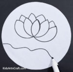 Easy Lotus Drawing Hack Tutorial For Kids - Kids Art & Craft