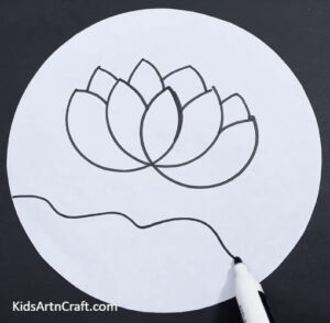 Easy Lotus Drawing Hack Tutorial For Kids - Kids Art & Craft
