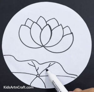 Easy Lotus Drawing Hack Tutorial For Kids - Kids Art & Craft