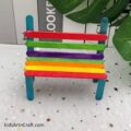 Easy Popsicle Stick Bench Craft Tutorial For Kids - Kids Art & Craft