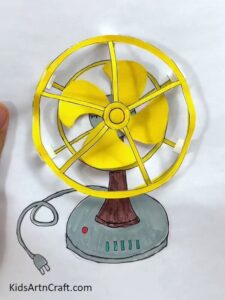3D Table Fan Paper Craft Tutorial For Beginners - Kids Art & Craft