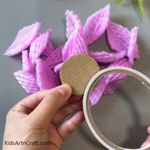 Fruit Foam Net Lotus Flower Craft Tutorial For Kids - Kids Art & Craft