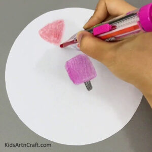 Ice Cream Drawing clay Art Tutorial For Summer - Kids Art & Craft