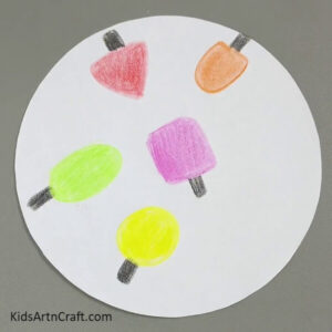Ice Cream Drawing clay Art Tutorial For Summer - Kids Art & Craft