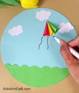 Kites Flying Paper Craft Tutorial For Kids - Kids Art & Craft