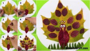 Leaf Turkey Craft Step By Step Tutorial For Kids - Kids Art & Craft