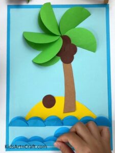 Paper Coconut Tree Craft Tutorial For Kids - Kids Art & Craft