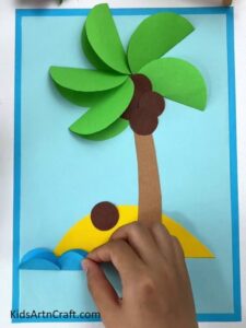 Paper Coconut Tree Craft Tutorial For Kids - Kids Art & Craft