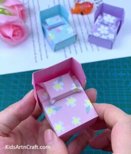 Paper Origami Bed And Pillow Craft For Kids - Kids Art & Craft