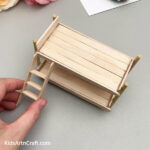 Popsicle Stick Bunk Bed Model Craft Tutorial - Kids Art & Craft