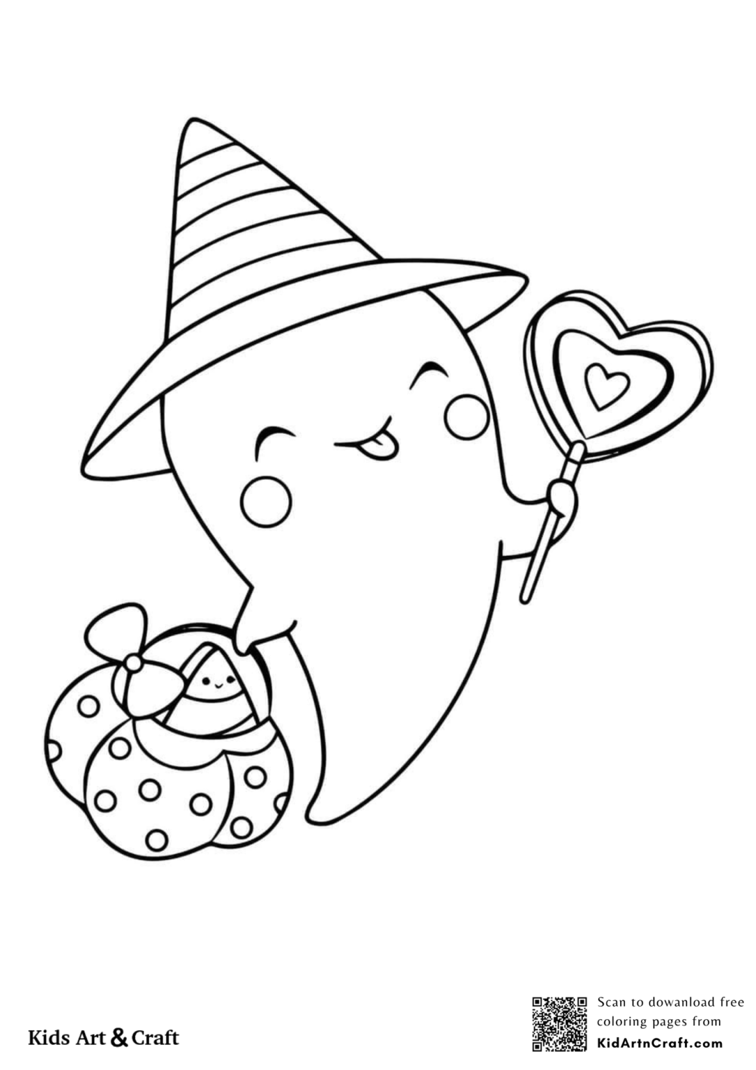 Halloween Coloring Pages For Kids - Kids Art & Craft