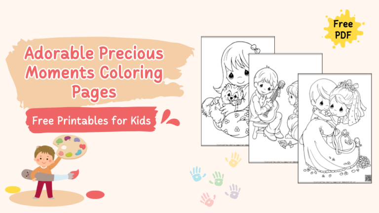 Adorable Precious Moments Coloring Pages For Kids - Free and Printable ...