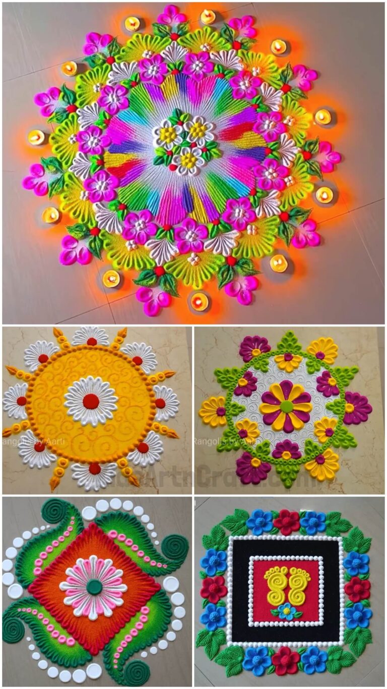 Amazing Geometric Rangoli Designs - Kids Art & Craft