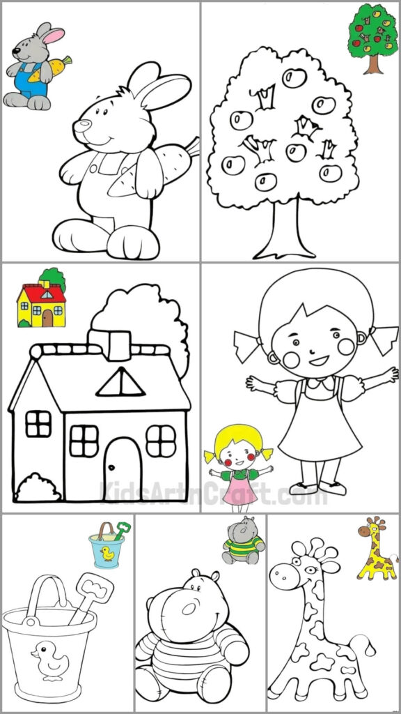 Awesome & Interesting Coloring Pages for Kindergarten - Kids Art & Craft