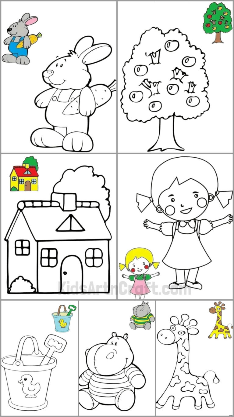 Awesome & Interesting Coloring Pages for Kindergarten - Kids Art & Craft