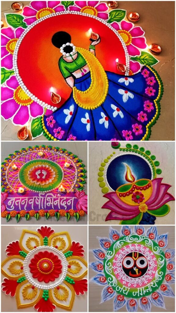 Beautiful Traditional Rangoli Patterns - Kids Art & Craft
